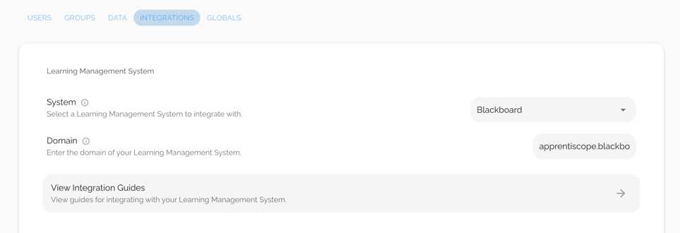 Blackboard Integration Guide