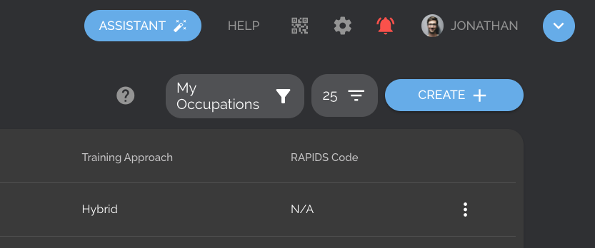 How to Create a Program/Occupation