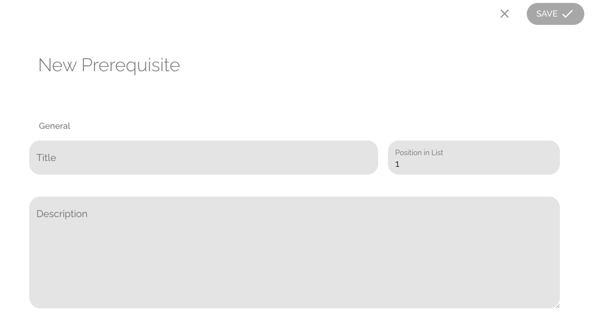 How to create an Applicant Checklist (Prerequisites)