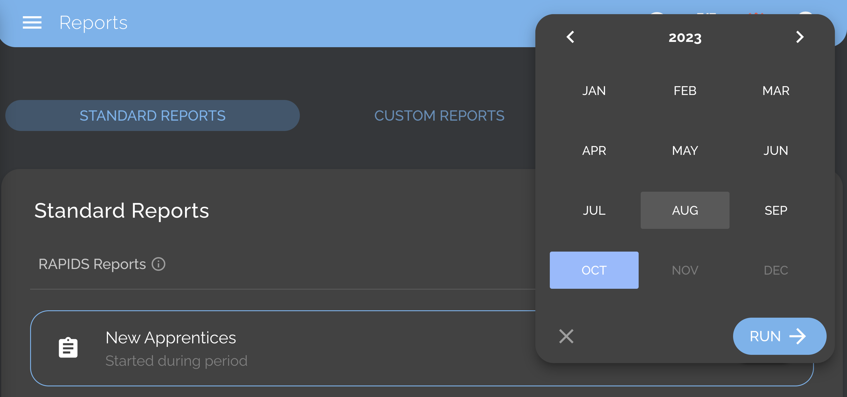 How to generate RAPIDS reports