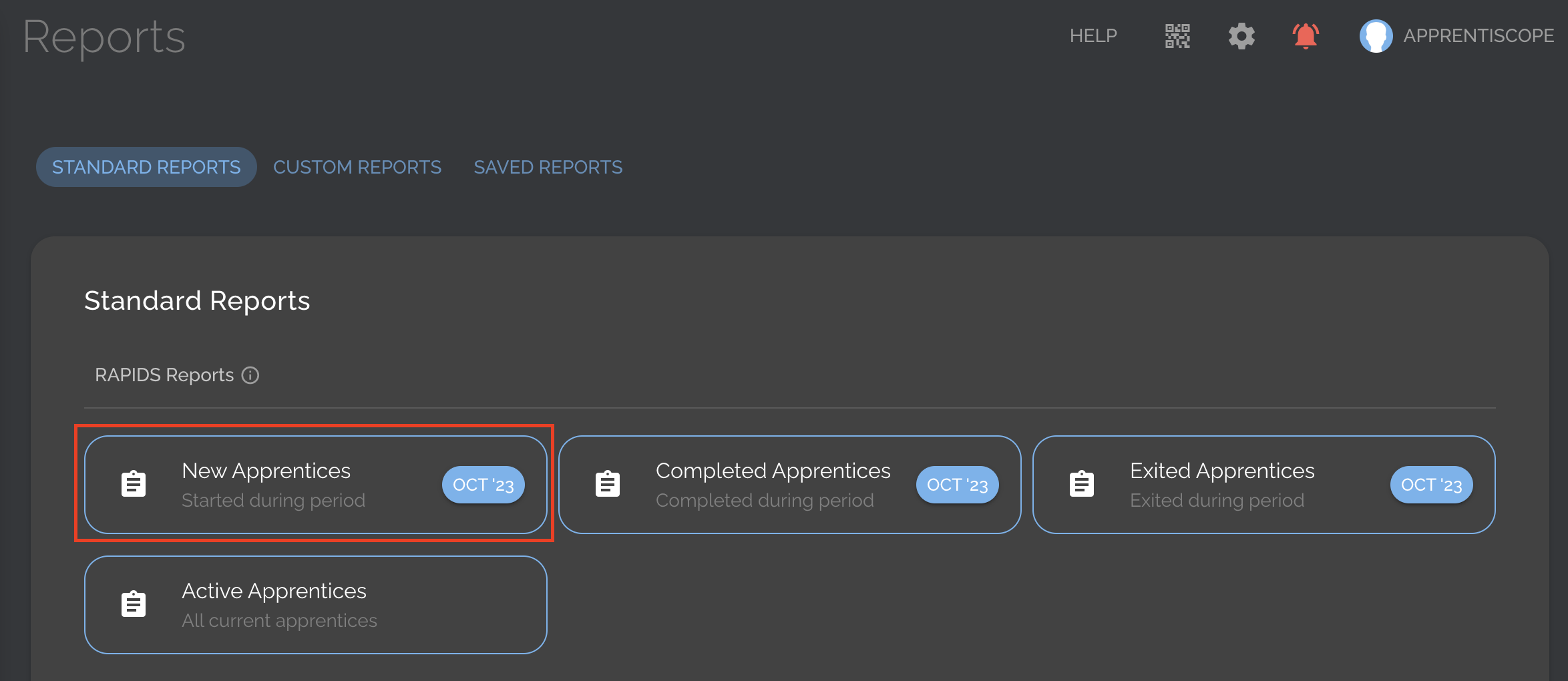 How to generate RAPIDS reports